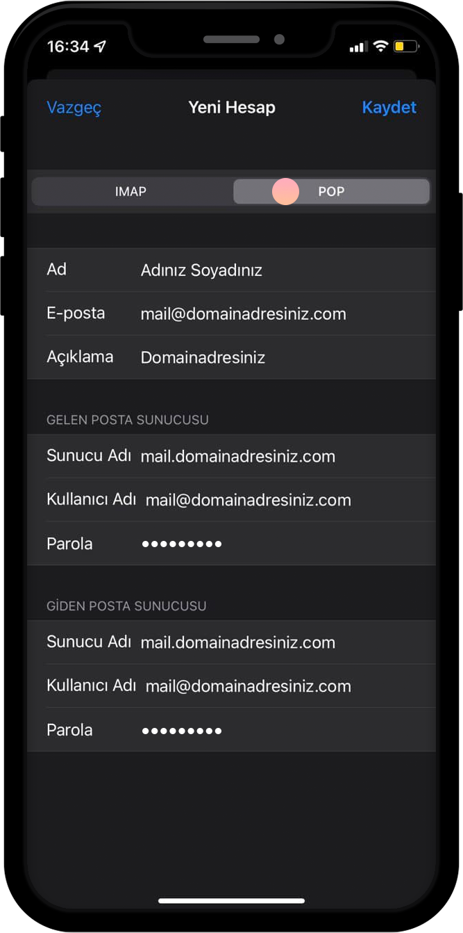 iPhone iOS için POP3 Mail Kurulumu ve Ayarları – Blog ...